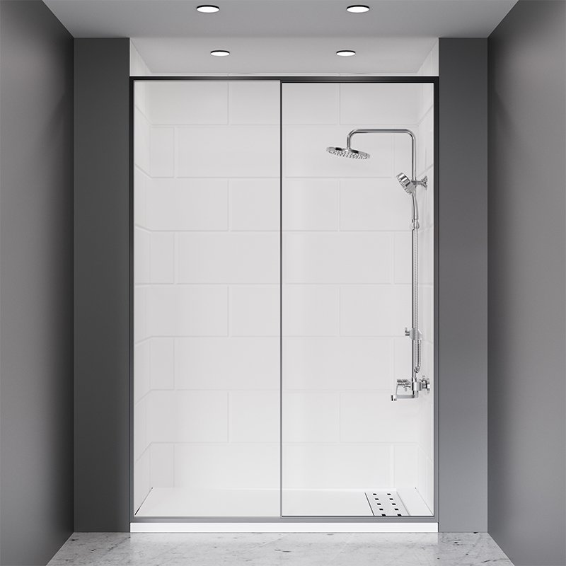 KKR-CMW04 Cultured Marble Large Subway Tile Shower Wall Panels | Hotel ...