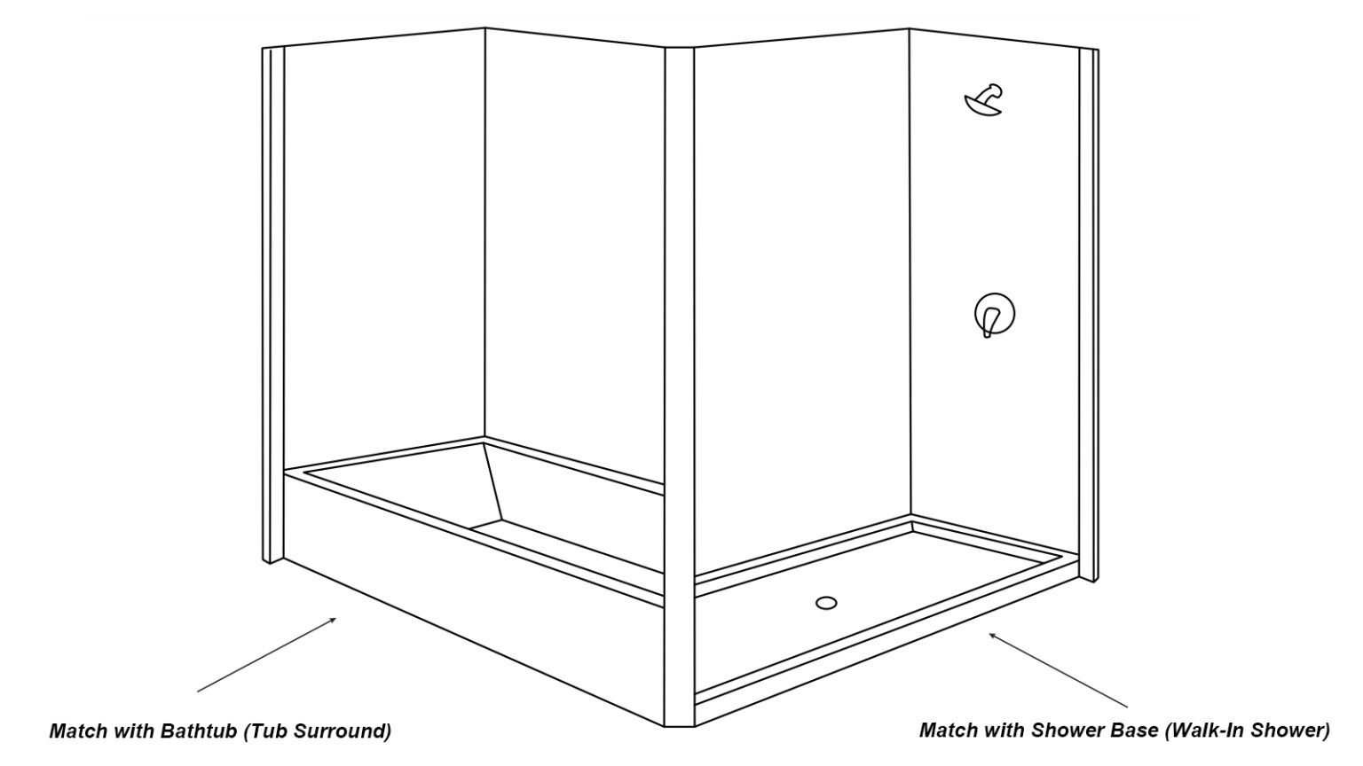 KKR-CMW04 Cultured Marble Large Subway Tile Shower Wall Panels | Hotel ...